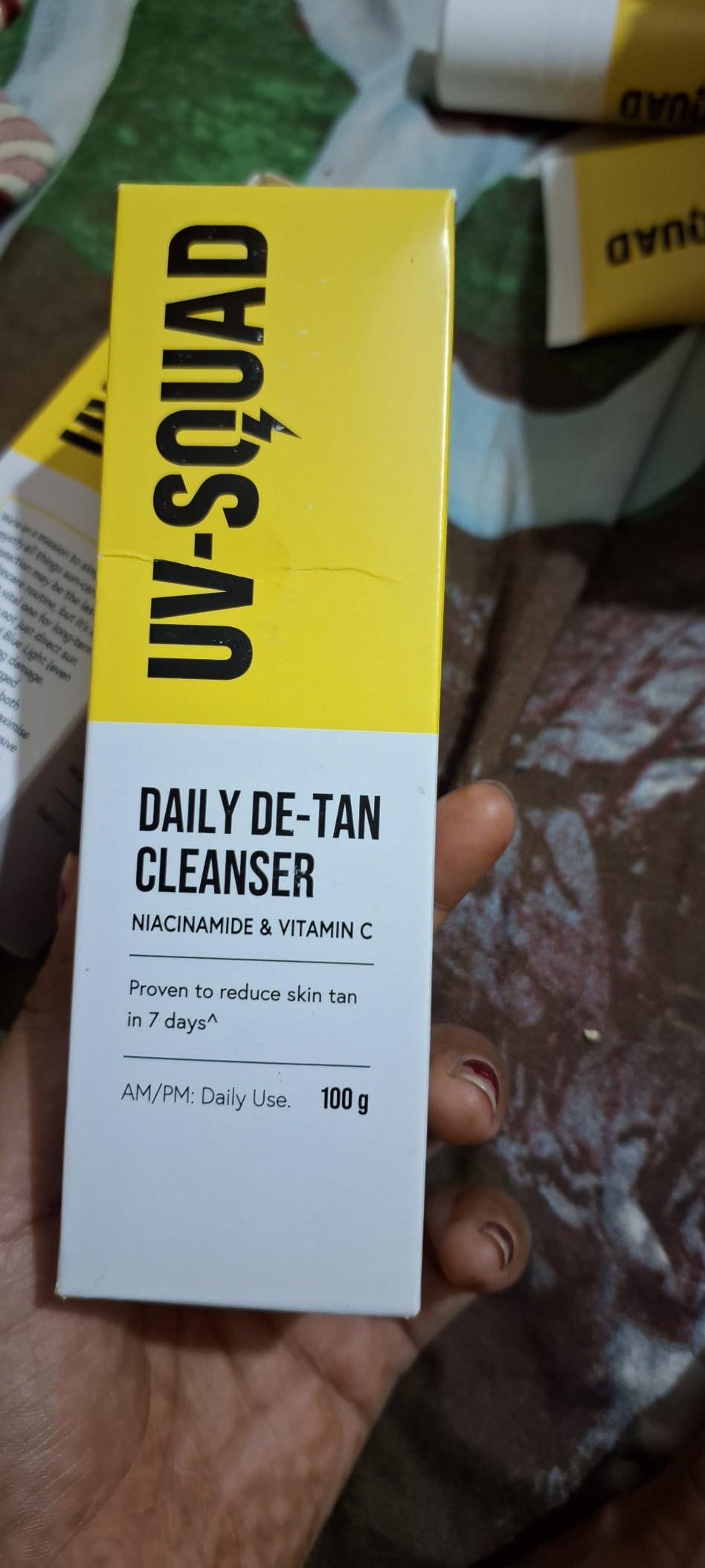 UV Squad Daily De-tan Cleanser with Niacinamide, Vitamin C | Proven to ...