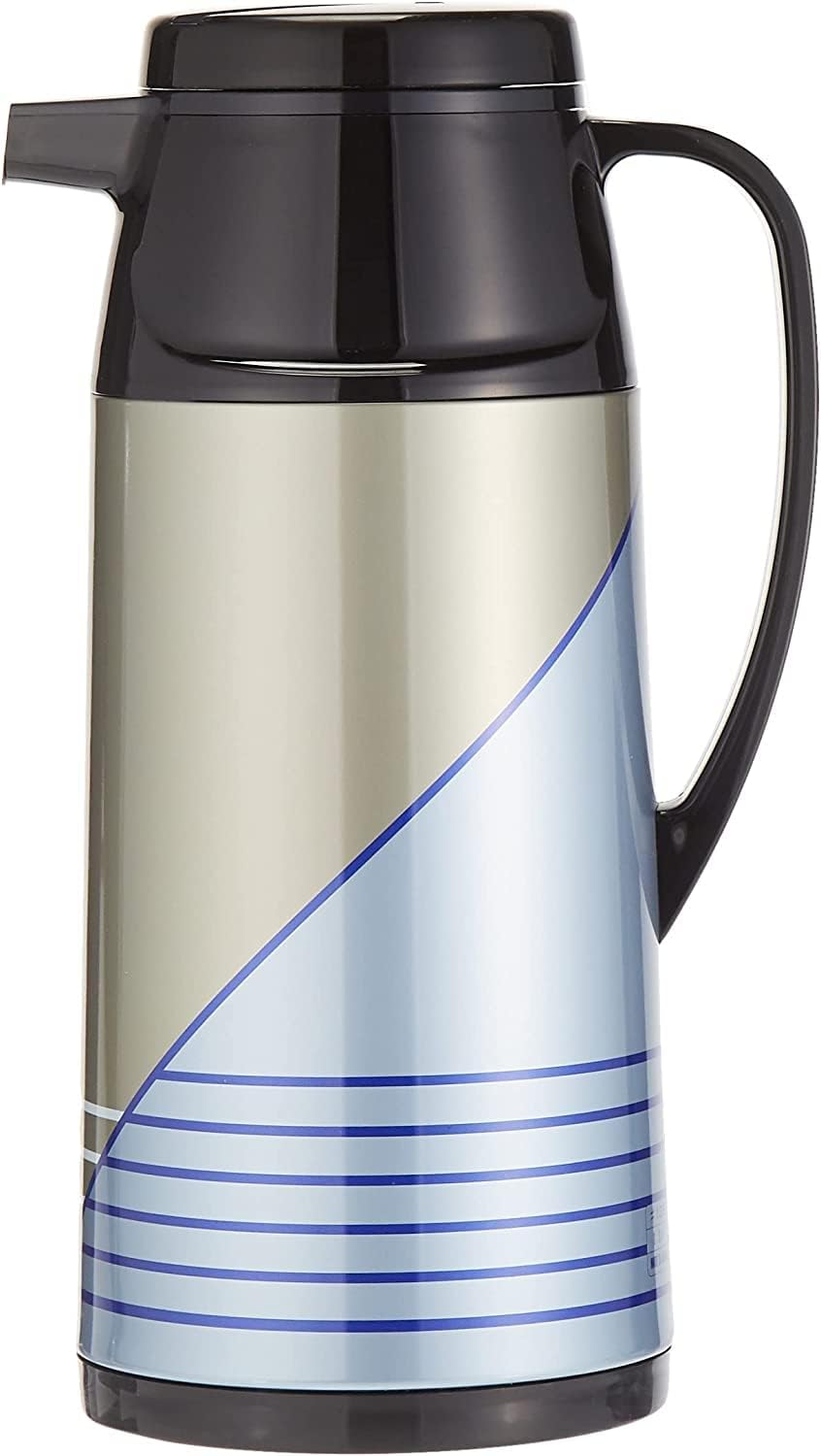 Peacock AIW160 Vacuum Flask with Push Button Cap, 1.6 Liter Capacity ...