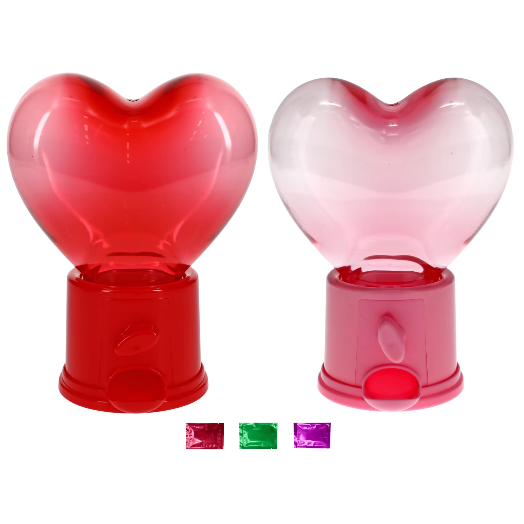 Amazon.com: Red & Pink Valentine’s Day Mini Candy Dispenser, Plastic ...