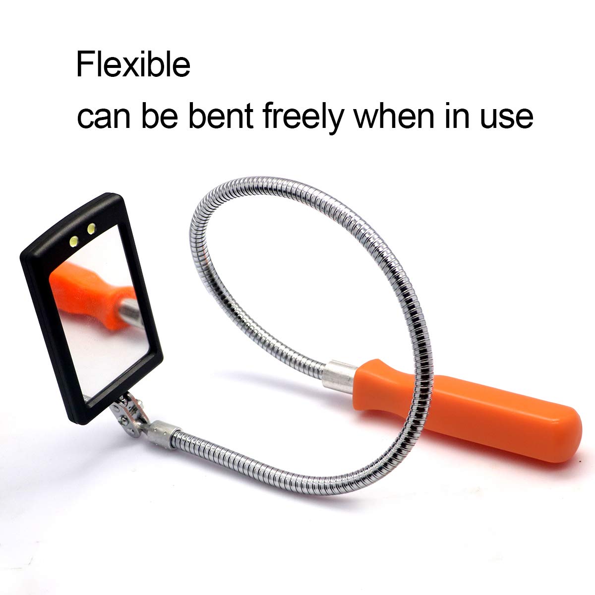 Snapklik.com : TOYPOPOR Inspection Mirror, LED Lighted Flexible ...