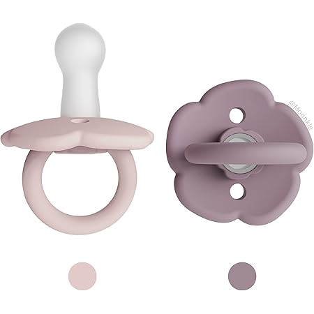 Amazon.com : Moonkie Pacifiers Set of 2 | One-Piece Design Baby ...