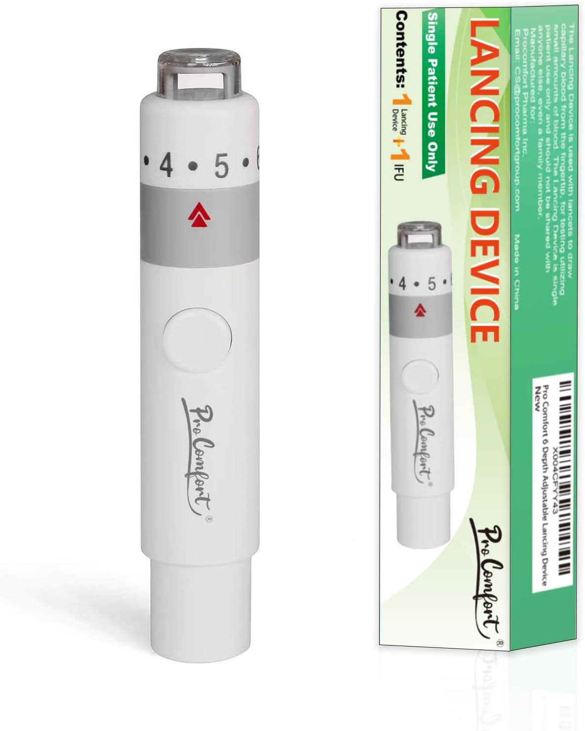 Amazon.com: Pro Comfort Lancing Device Pen Less Pain, Blood Sampling ...