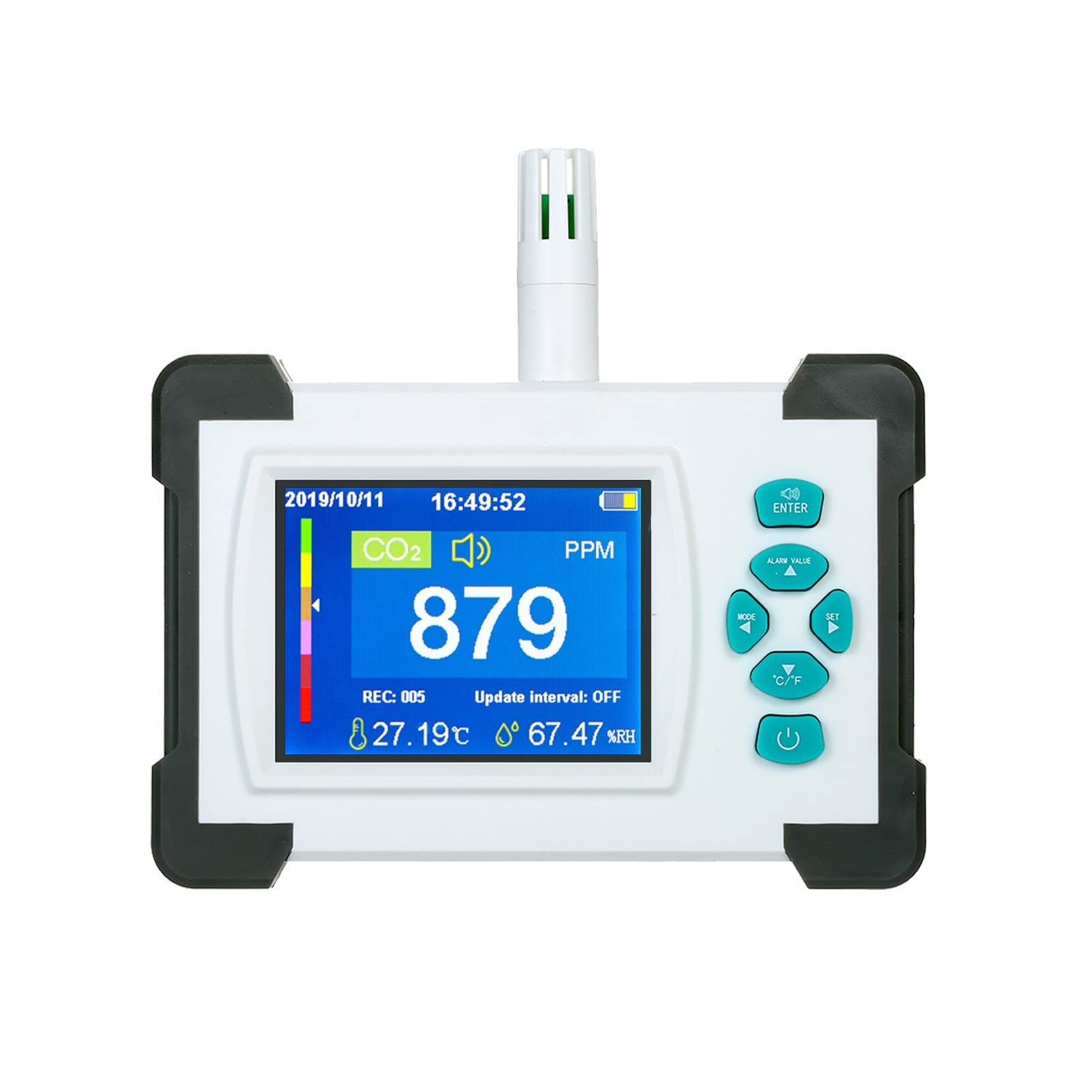 Buy Ozozo Carbon Dioxide Detector with Rechargeable Battery Portable ...