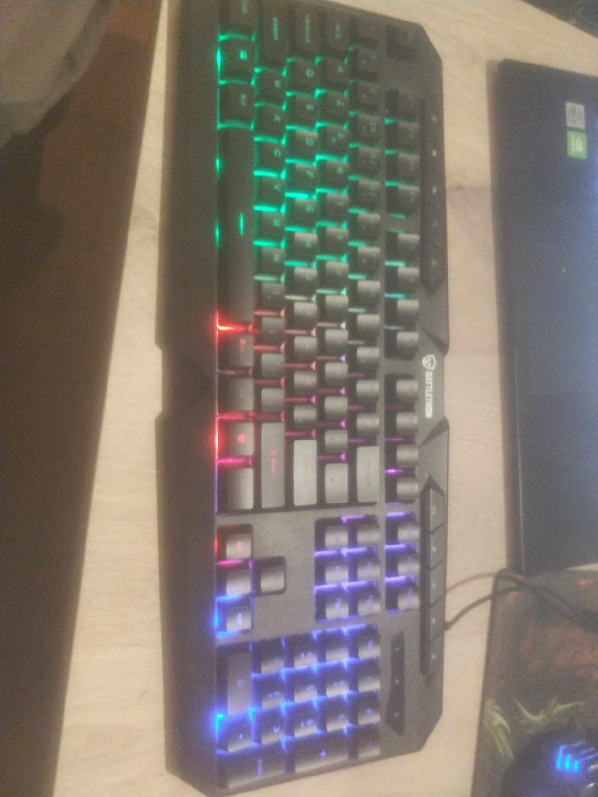 ZD tradin - Clavier Gamer battletron mécanique a éclairage LED RGB avec ...