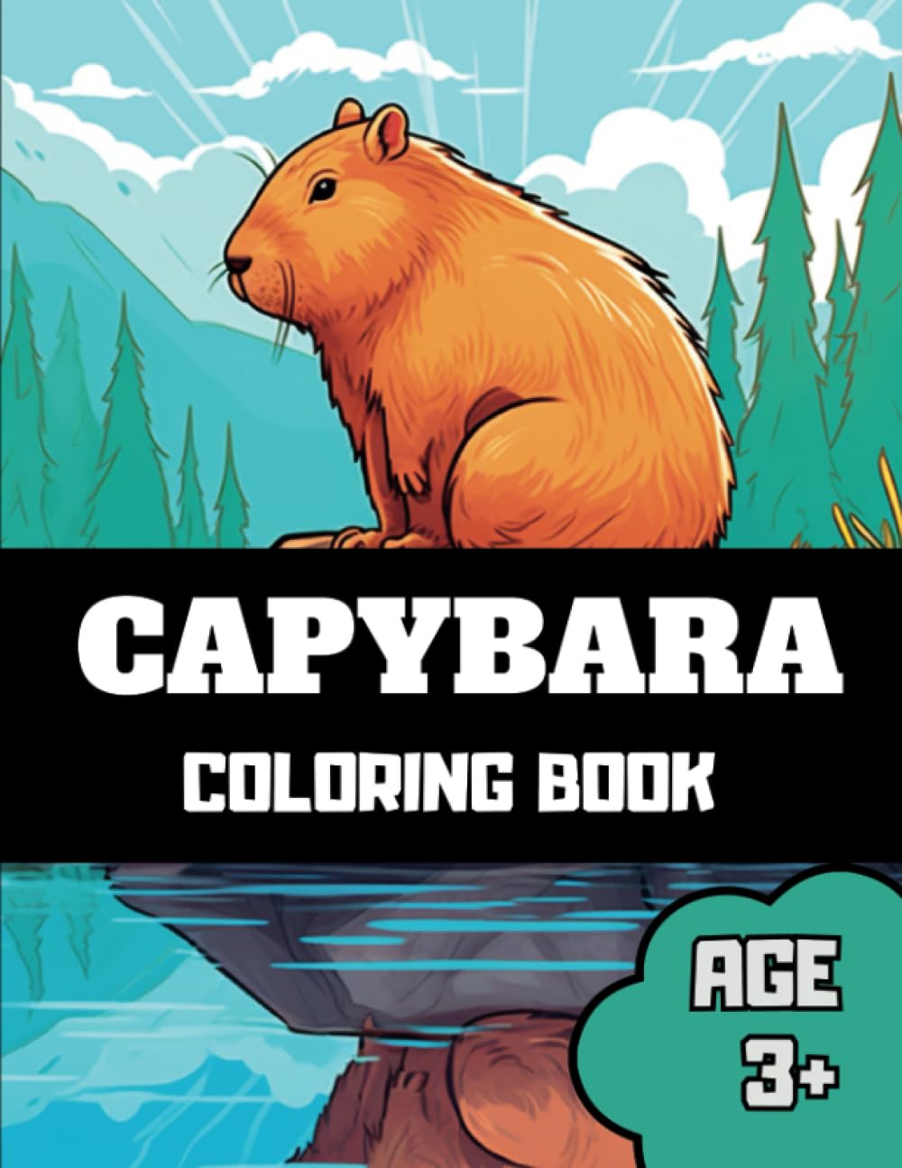 Amazon.com: Capybara Coloring Book: For Kids, Adults, and Capybara ...