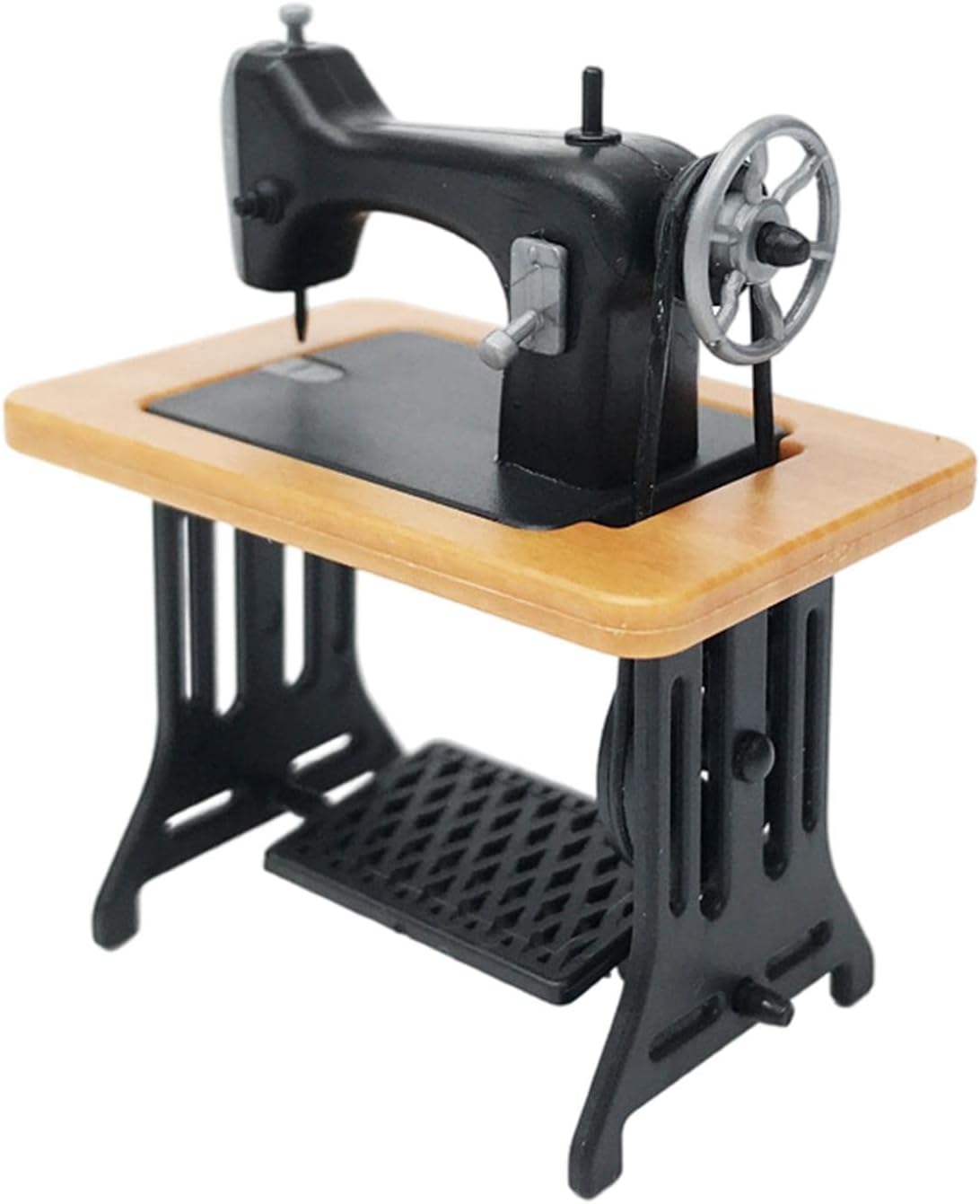 Amazon.com: Colaxi Retro Dollhouse Furniture Sewing Machine Figurines ...