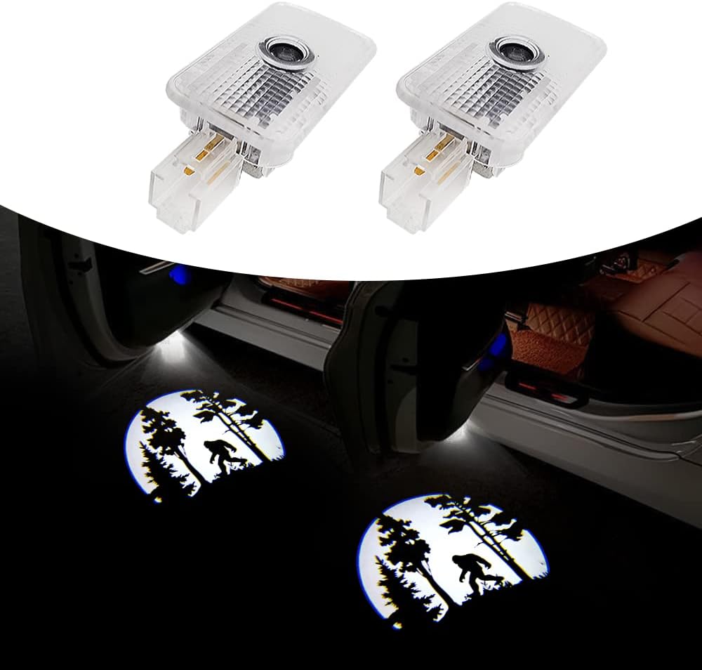 Amazon.com: 2 pcs Non-Fading LED Car Door Logo Lights Courtesy ...