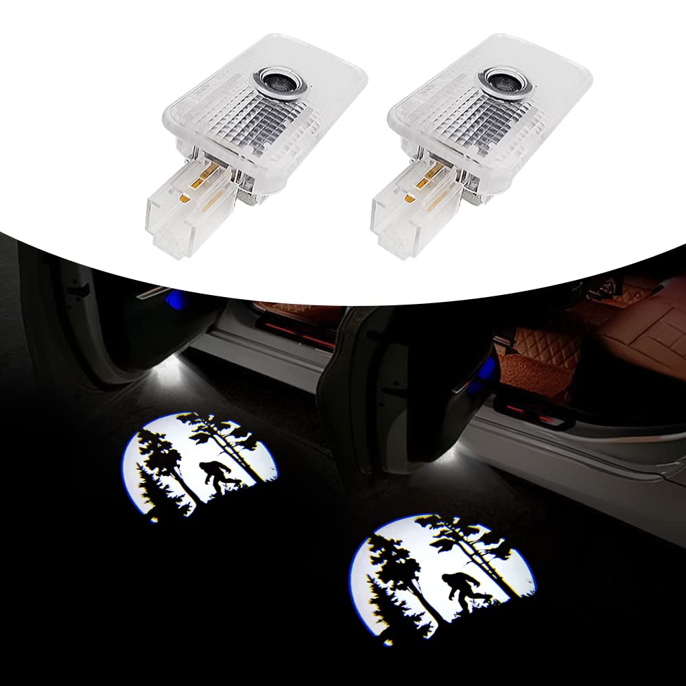 Amazon.com: 2 pcs Non-Fading LED Car Door Logo Lights Courtesy ...
