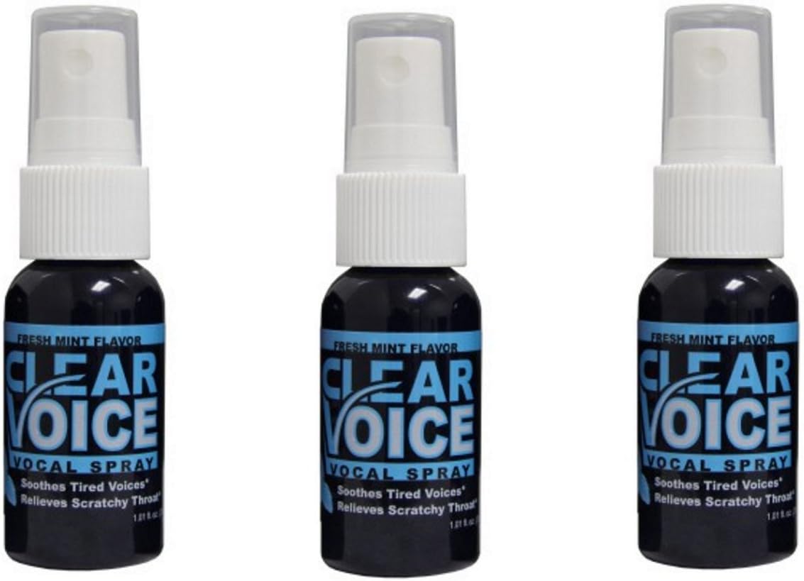 Amazon.com: Clear Voice Vocal Spray Fresh Mint -1 fl oz 3 Pack ...