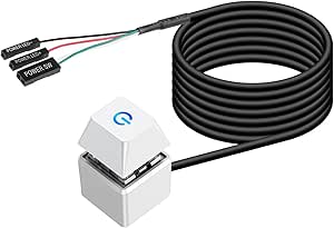KANGQL Power Switch, Desktop Computer Power Switch Extension Cable with ...