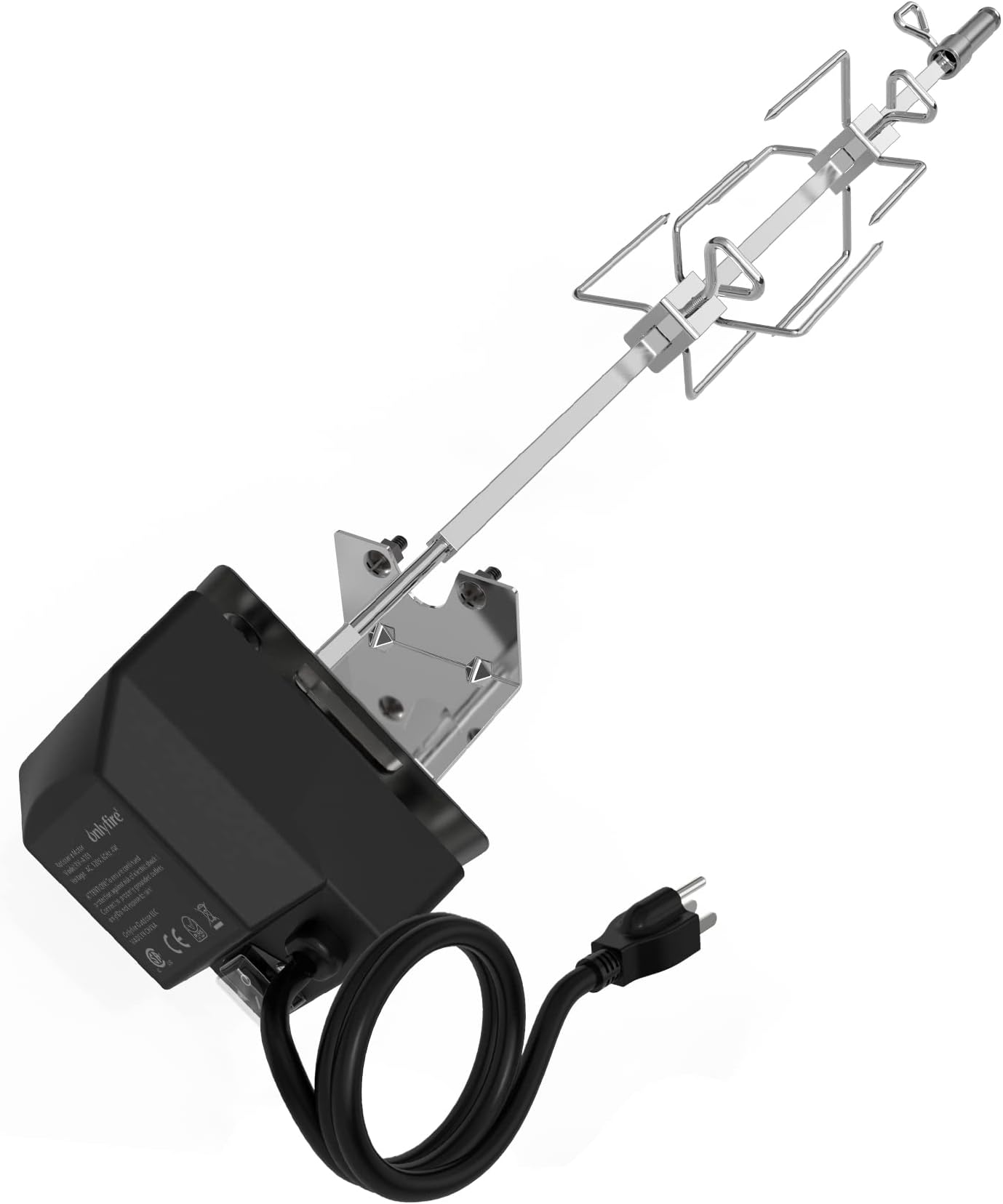 Amazon.com : onlyfire 6014 Stainless Steel Rotisserie Kit for Weber ...