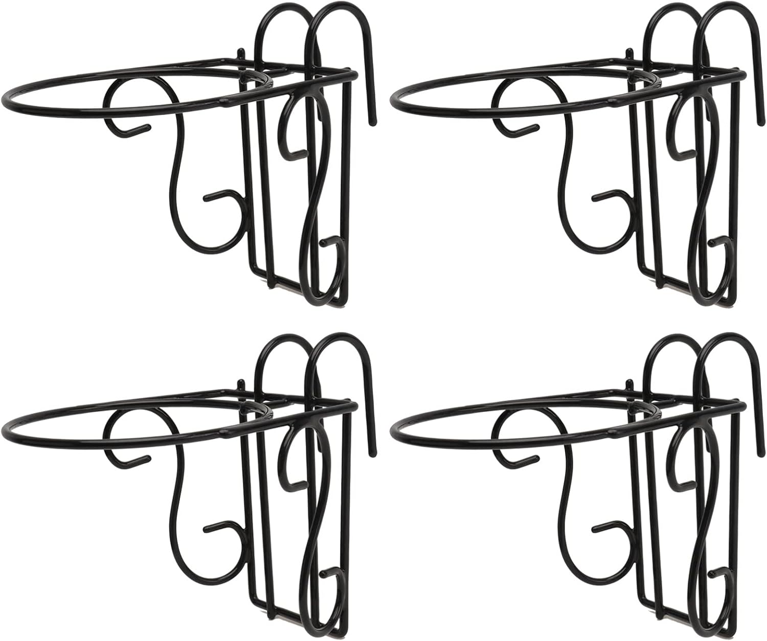 Amazon.com: GANAZONO 4pcs Metal Wire Hanging Planter Holders for Wire ...