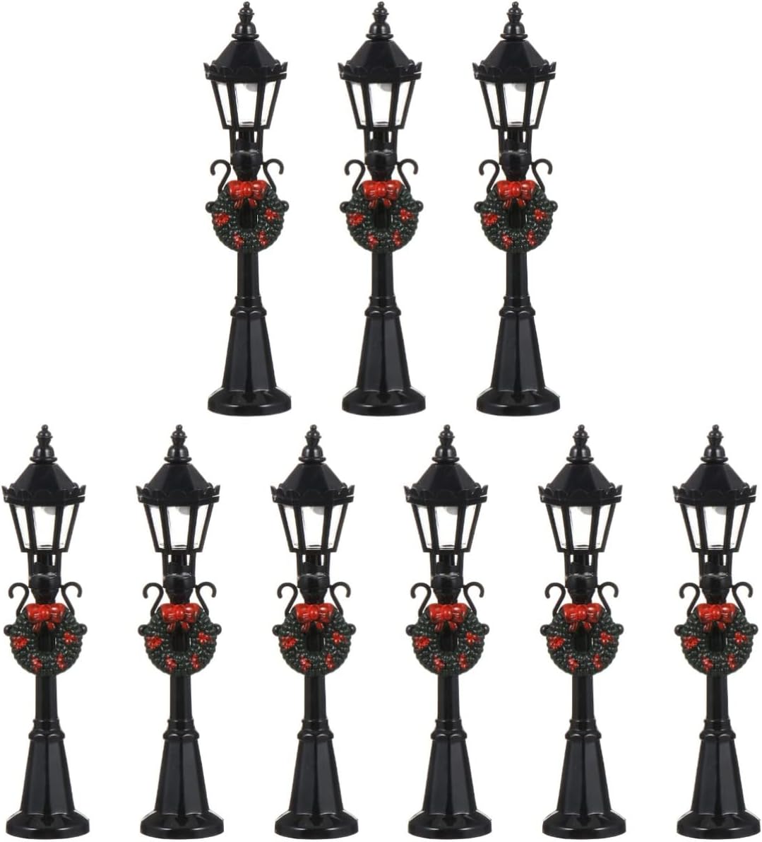 Amazon.com: Toyvian Street Lights Outdoor Model Trains 3pcs Mini Street ...