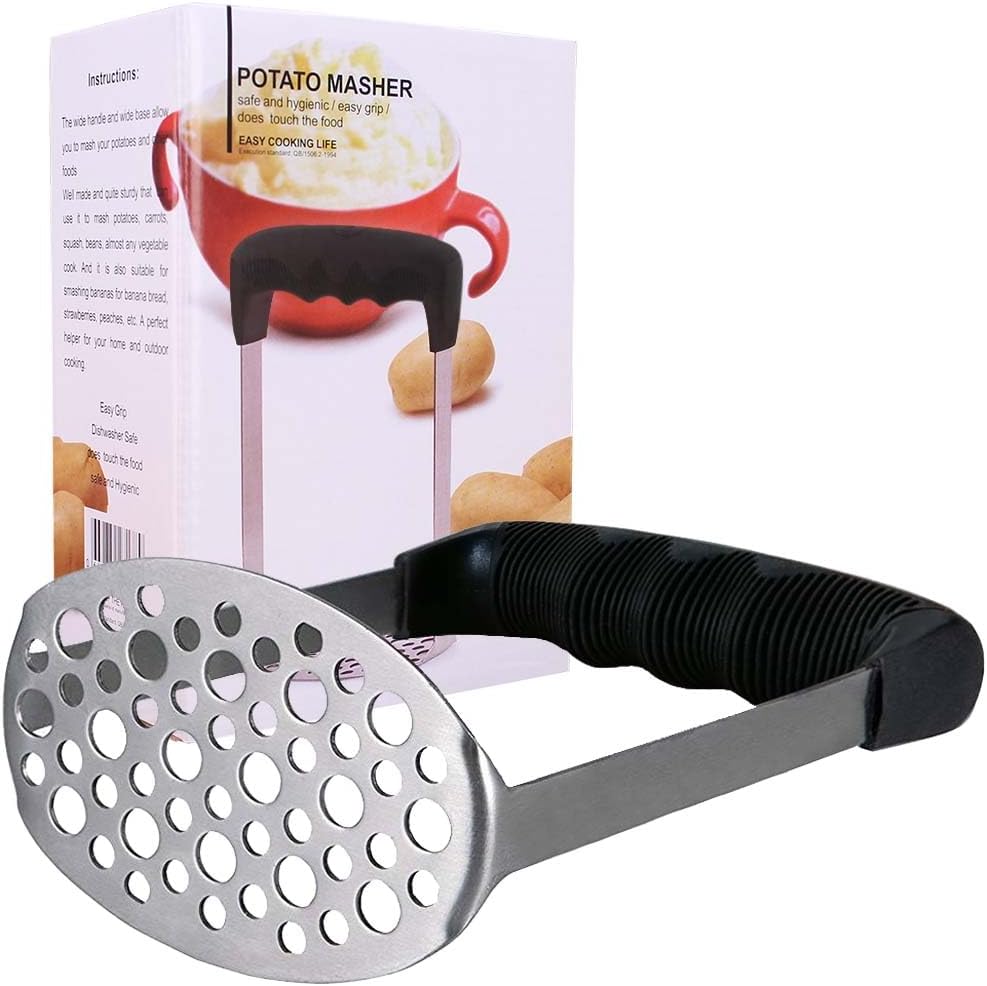 Potato Masher, Sopito 2PCS Stainless Steel Potato Ricer Masher with ...