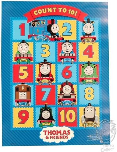Amazon.com: (18 x 24) Thomas The Tank Engine Count to Ten Quality ...
