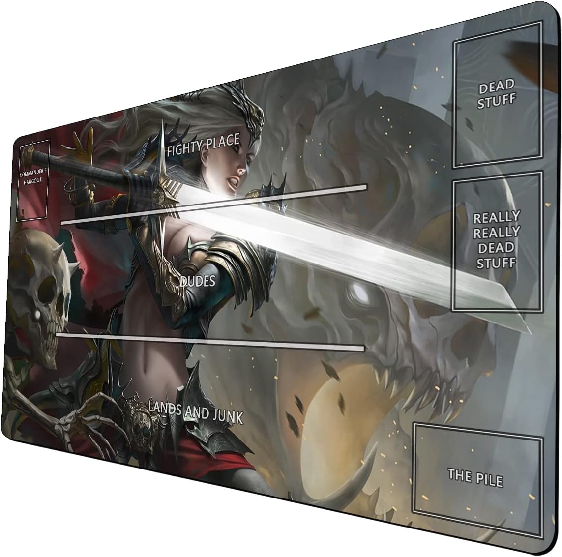 Amazon.com: Undead Skeleton MTG Playmat Boardgame Gamemat for TCG ...