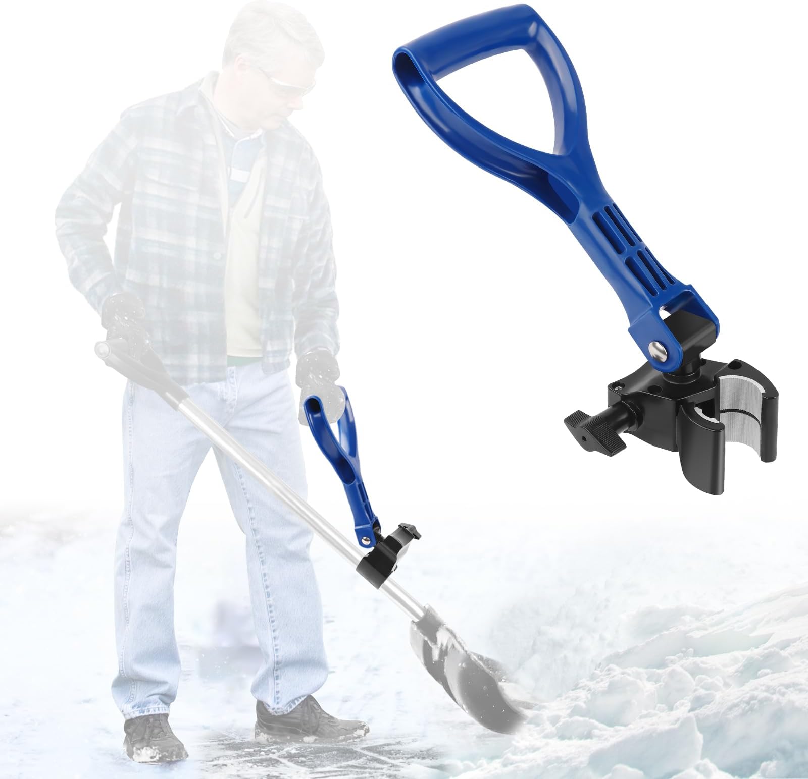 Amazon.com : The HEFT Plus Secondary Back Saver Handle for Snow Shovels ...