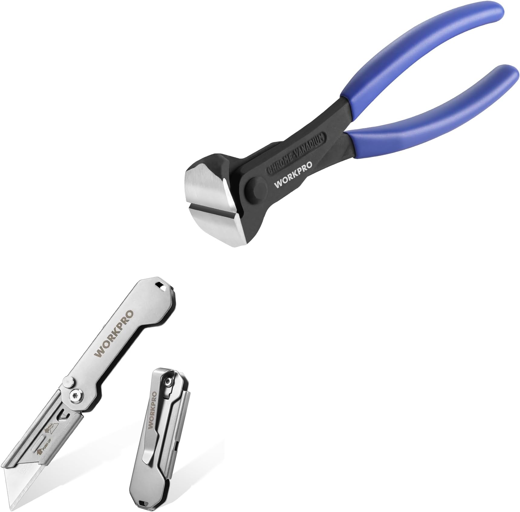WORKPRO EDC Folding Utility Knife, Mini Box Cutter, Razor Knife ...