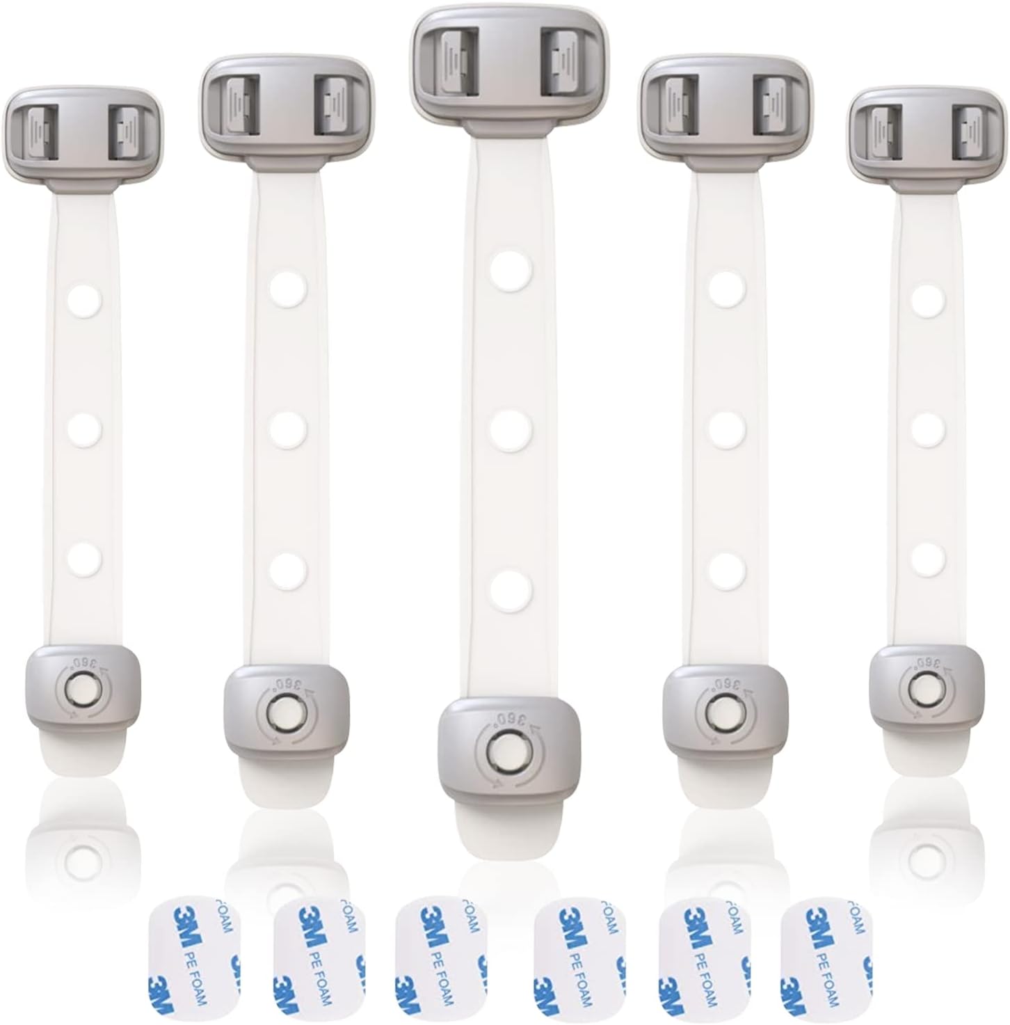 Amazon.com: 2 Pack Refrigerator Door Locks with 4 Keys, File Drawer ...