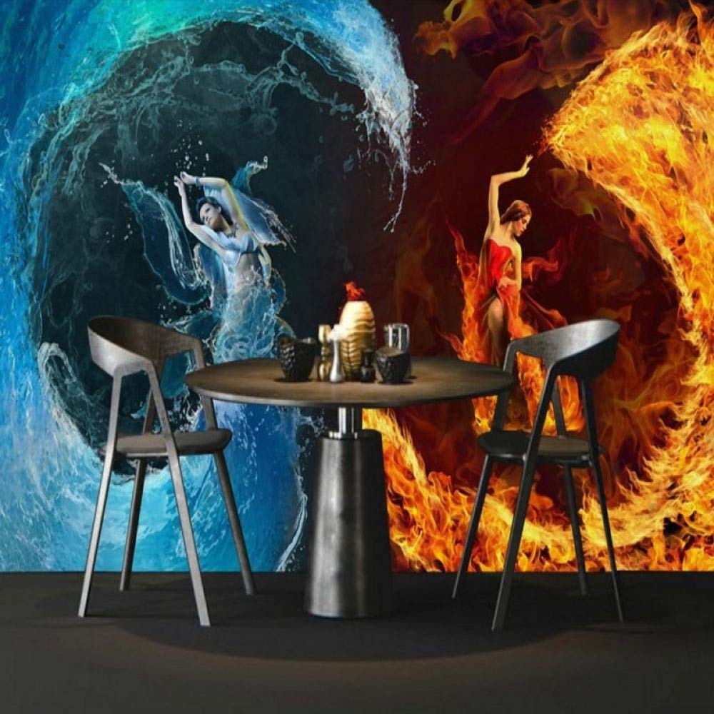 3d Fire And Water