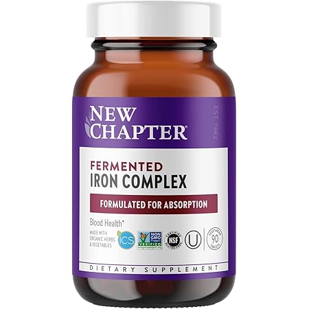 Amazon.com: New Chapter Iron Supplement, Whole-Food Fermented Iron ...