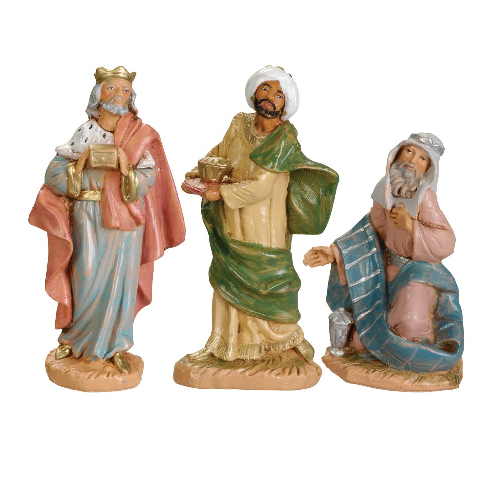 Amazon.com: Fontanini 3-1/2-Inch Kings, Set of 3 Nativity Addition ...