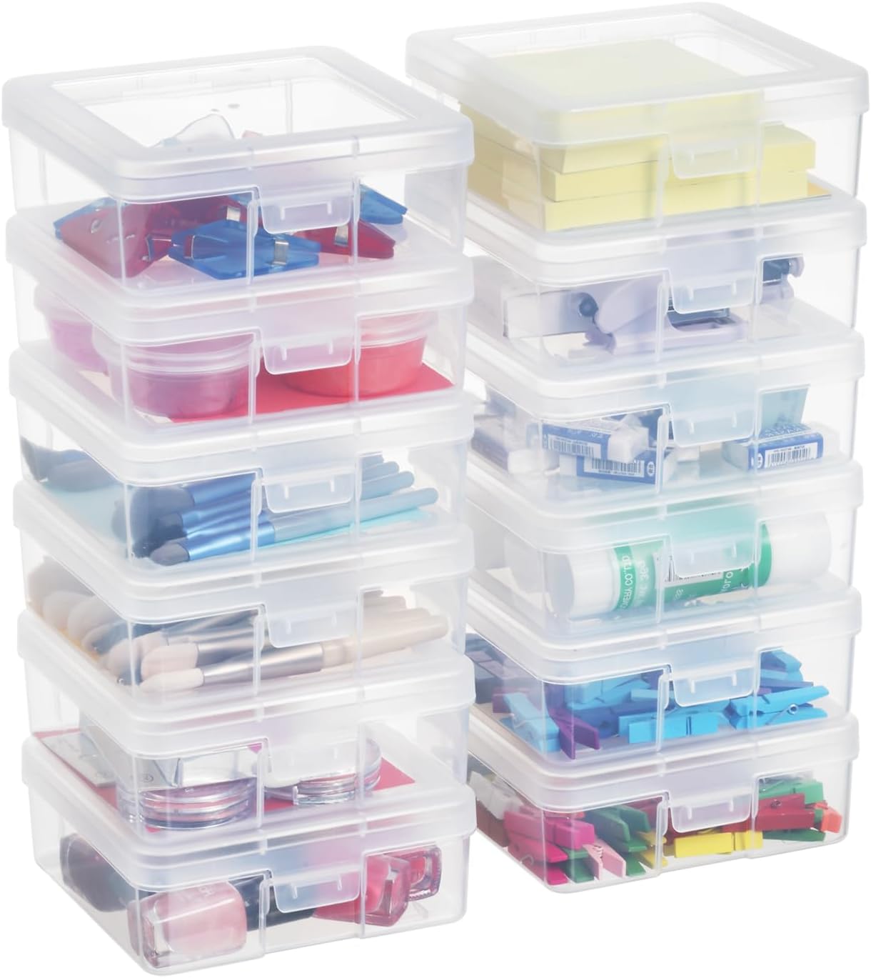 Amazon.com: OMNISAFE 12 Pack Small Colored Plastic Hobby Art Craft ...