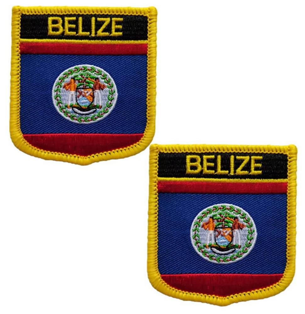 Amazon.com: International Belize Flag Embroidered Patches Tactical Morale Applique Fastener Iron ...