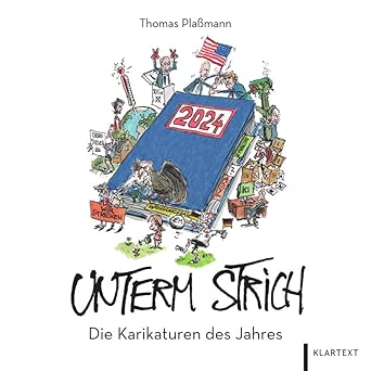 Unterm Strich 2024: Die Karikaturen des Jahres : Amazon.co.uk: Books