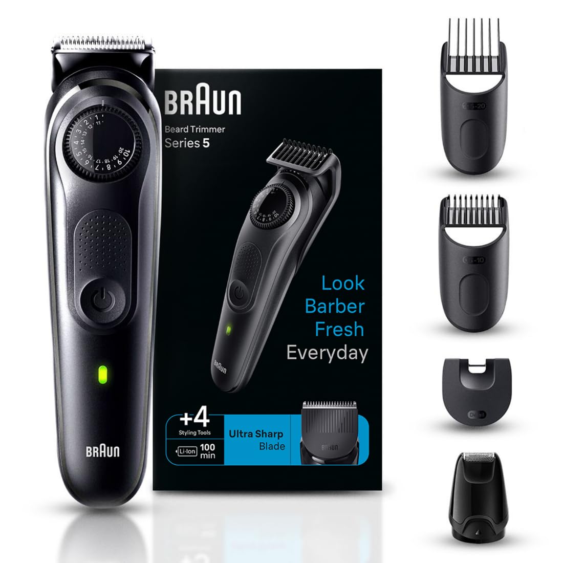 Braun Beard Trimmer for Men, BT5410, From Gillette, Style, Edge, Detail ...