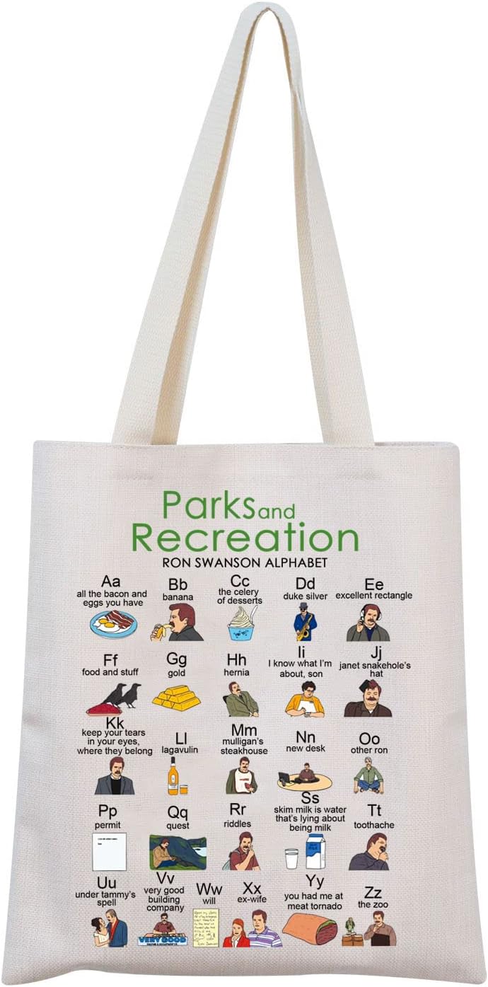 FUNYSO Parks & Rec TV Show Inspired Gift Parks & Rec Tote Bag Parks ...