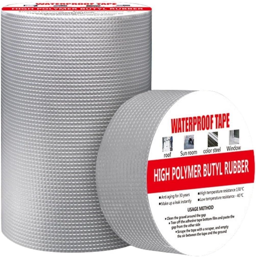 Amazon.co.jp: TIMYU Butyl Tape, Waterproof Tape, Water Leak Repair Tape ...