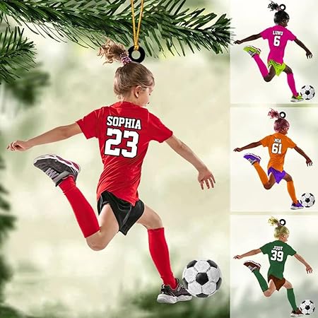 Amazon.com: Personalized Little Girl, Kid Soccer Players Acrylic ...