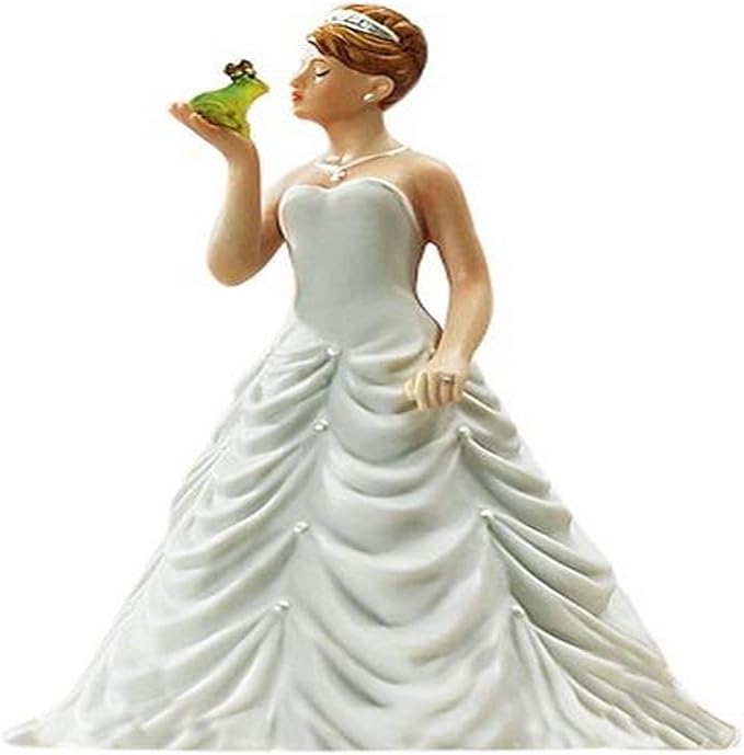 Amazon.com: Weddingstar Princess Bride Kissing Frog Prince Figurine ...