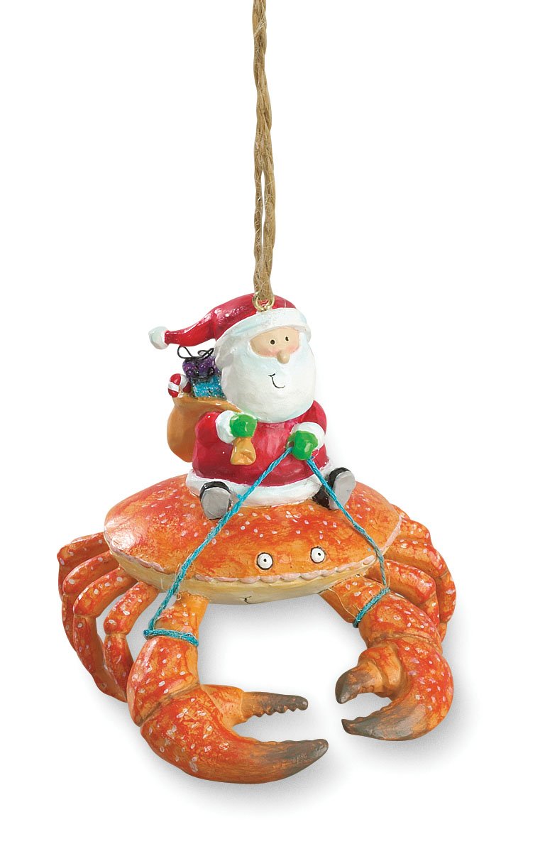 Amazon.com: Cape Shore Beach Santa Riding Crab Claw Tiki Christmas ...