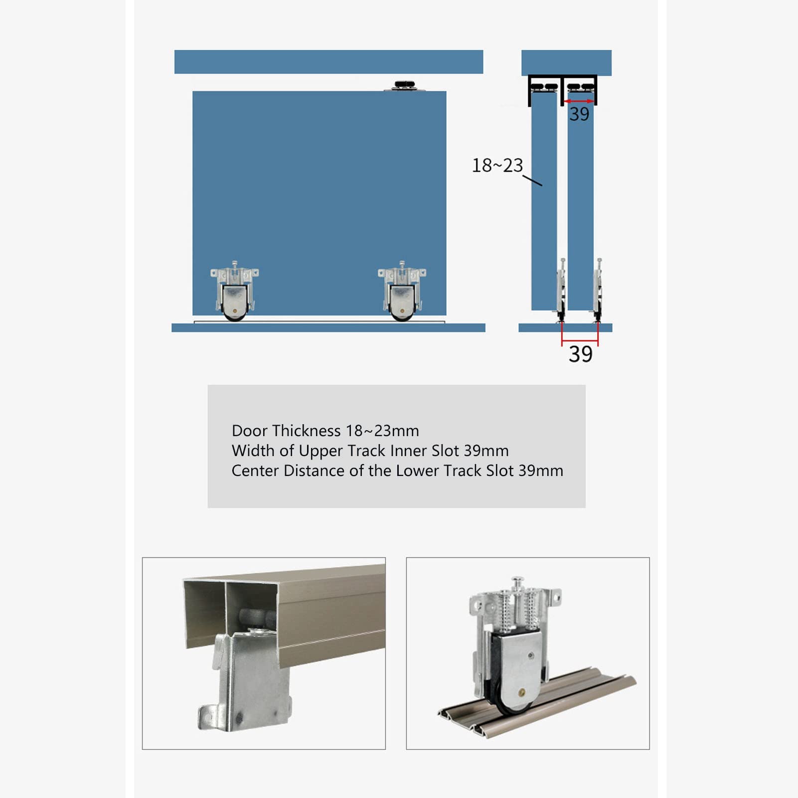 Cabinet Sliding Door Tracks And Rollers
