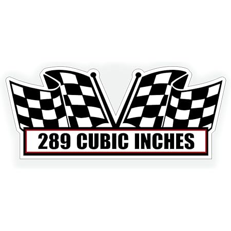 Amazon.com: Engine Window Air Cleaner Sticker Decal - 289 Cubic Inches ...