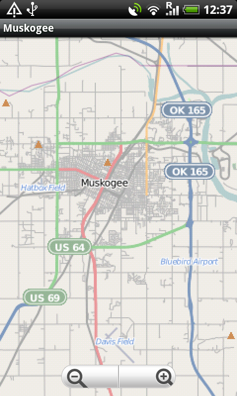 City Of Muskogee Map With Streets Printable List Of Muskogee, Oklahoma