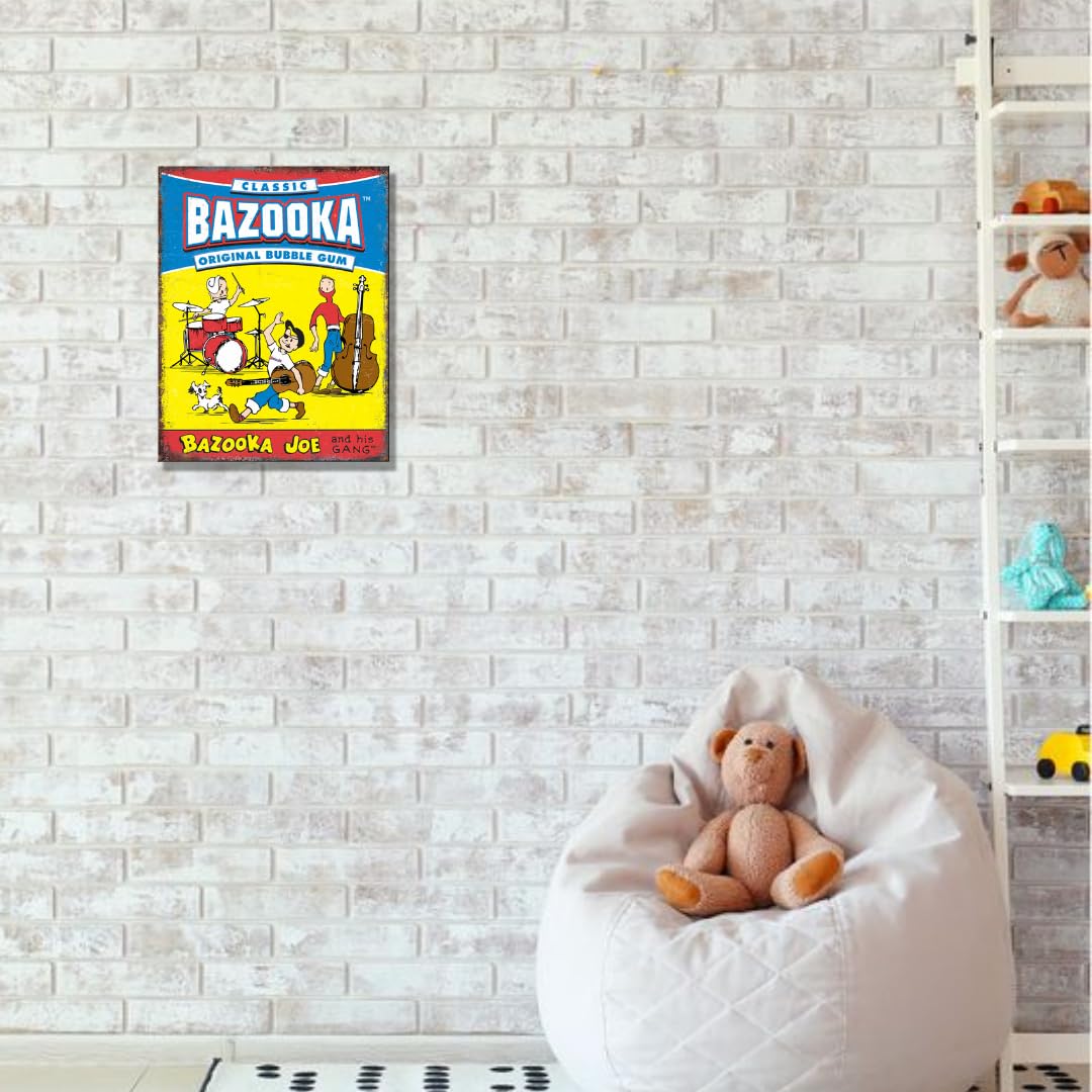 Bazooka Bubble Gum Tin Sign