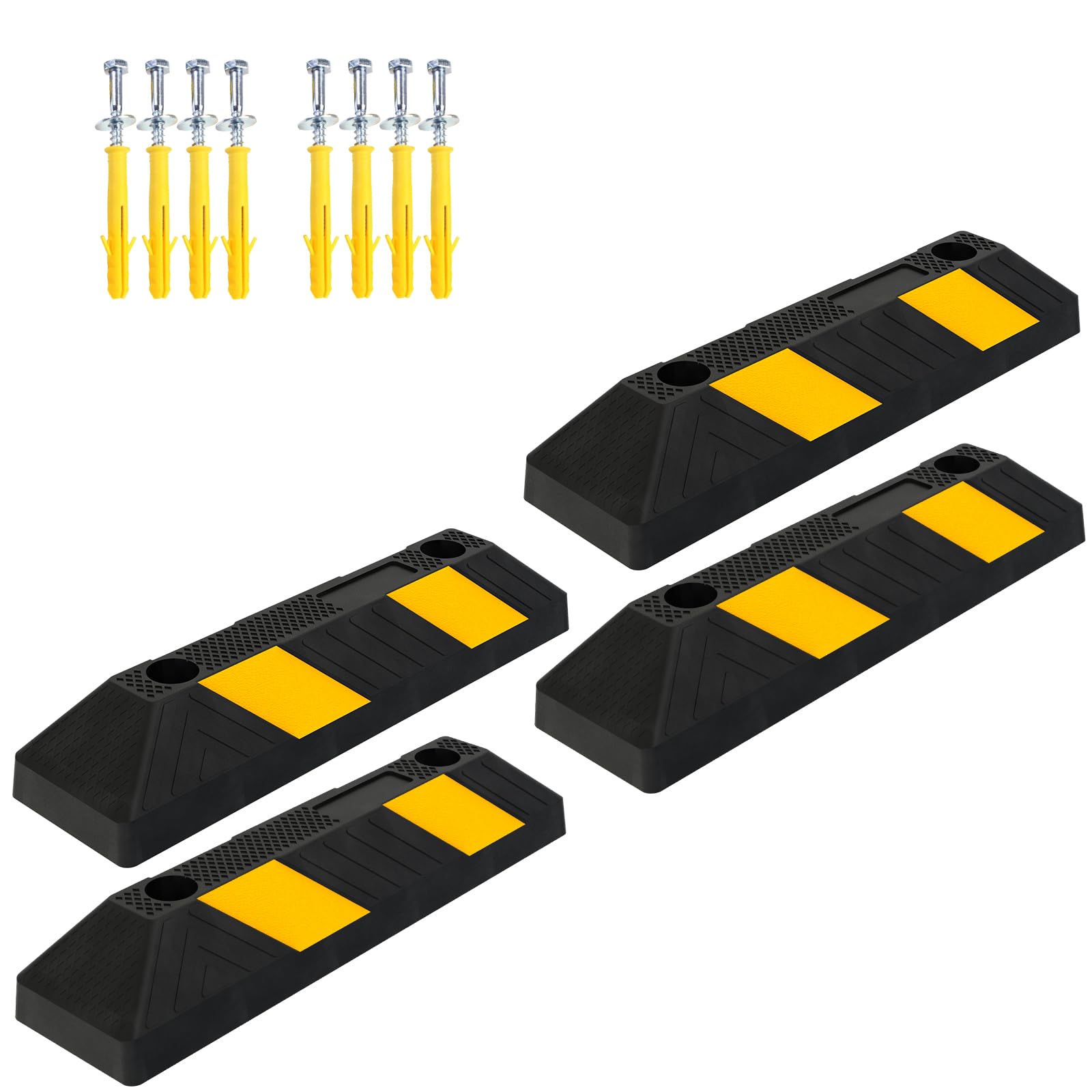 Amazon.com: VILBLE 20" Rubber Parking Curb Stop, Car Stopper for Garage ...