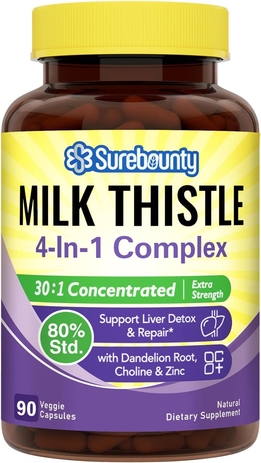 Amazon.com: VEGATOT Organic Milk Thistle Complex 9 in 1 Formula ...