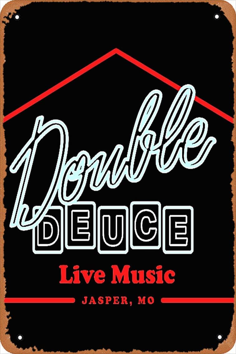 Amazon.com : Yzixulet Double Deuce Poster Vintage 8" x 12" Metal Tin ...