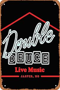 Amazon.com : Yzixulet Double Deuce Poster Vintage 8" x 12" Metal Tin ...