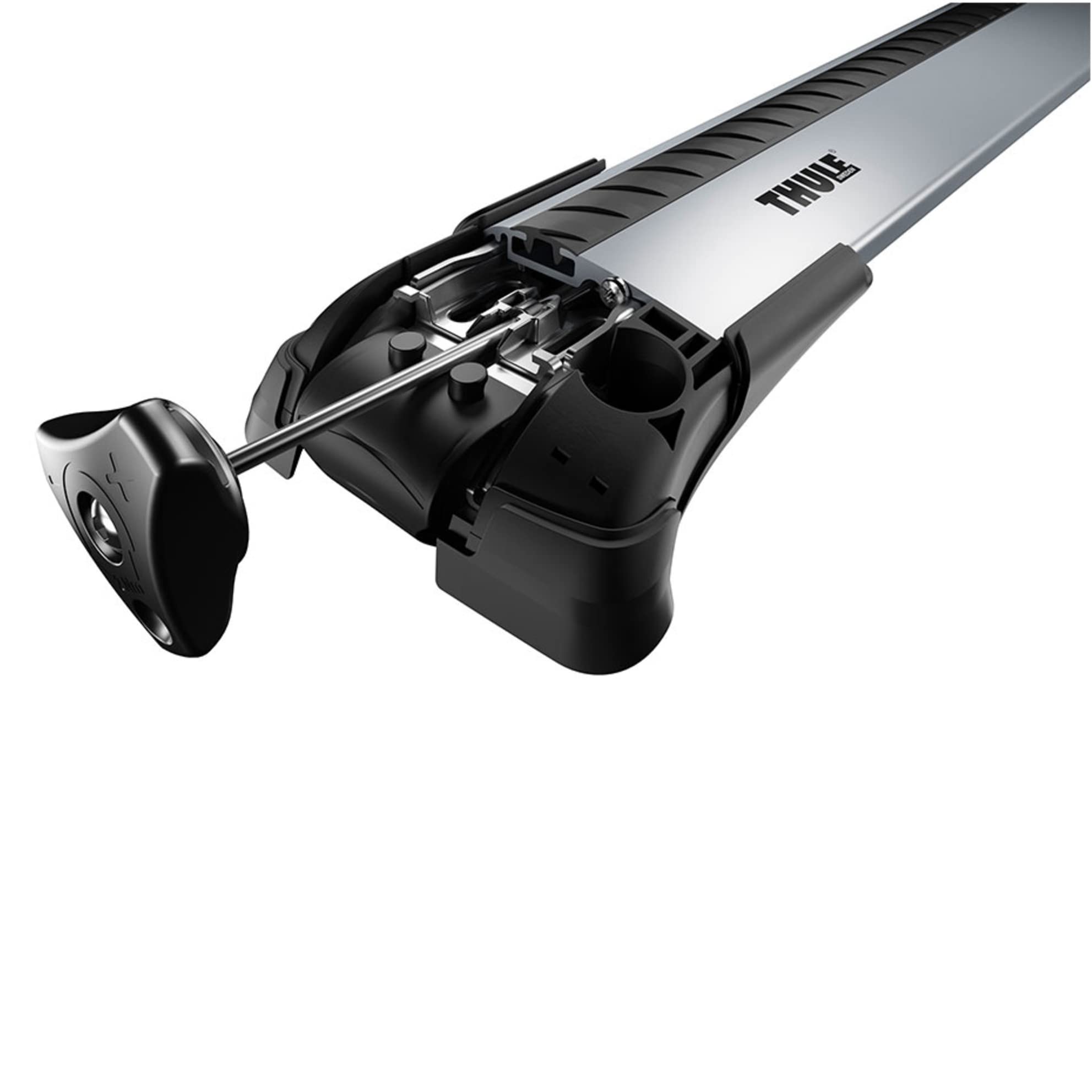 Thule 7502B AeroBlade Edge Raised Rail (1-Bar), Black, Medium