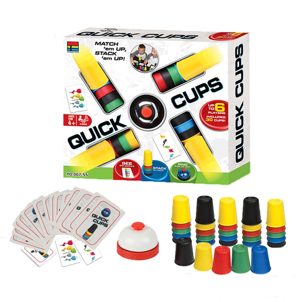 Amazon.com: Mowytii Stacking Cups Game, Party Interactive Board Game ...
