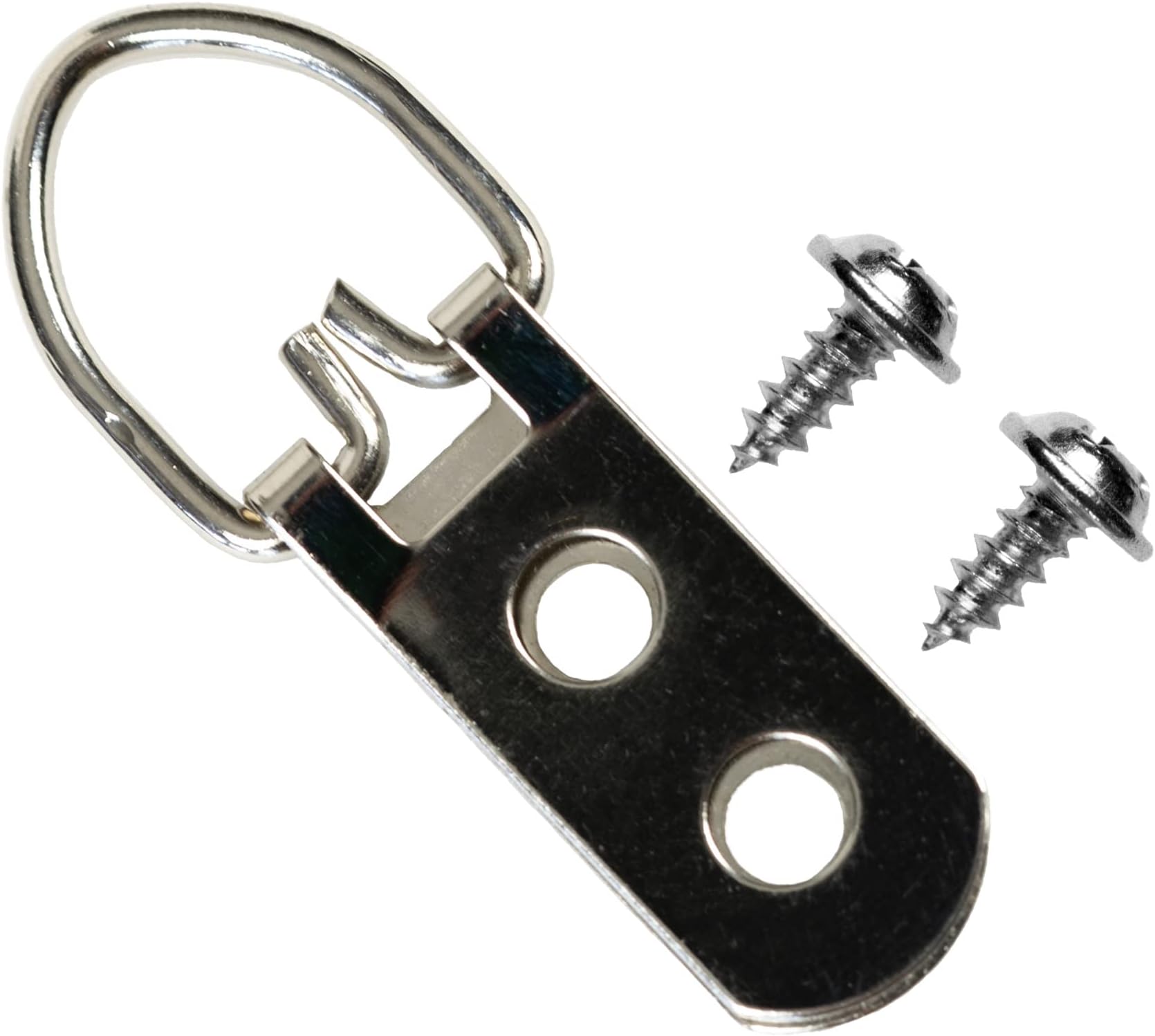20 Pack D-Ring Steel Picture Hangers Heavy Duty with Screws Picture ...