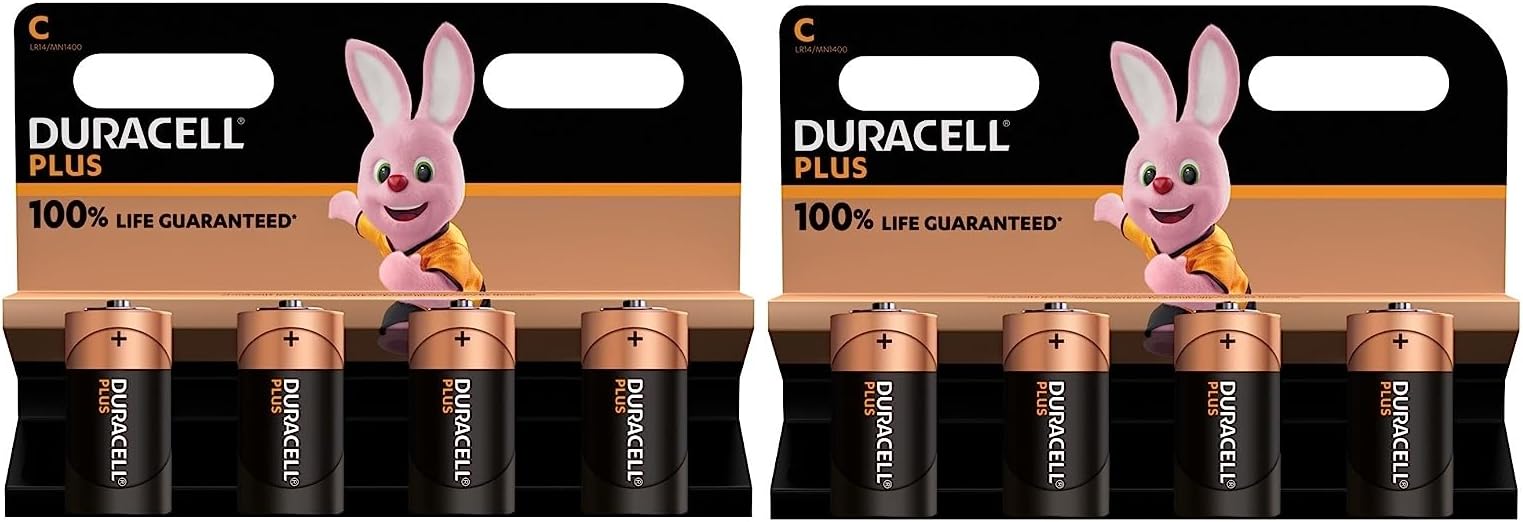 Duracell Plus, lot de 4 piles Type C : Amazon.fr: High-Tech