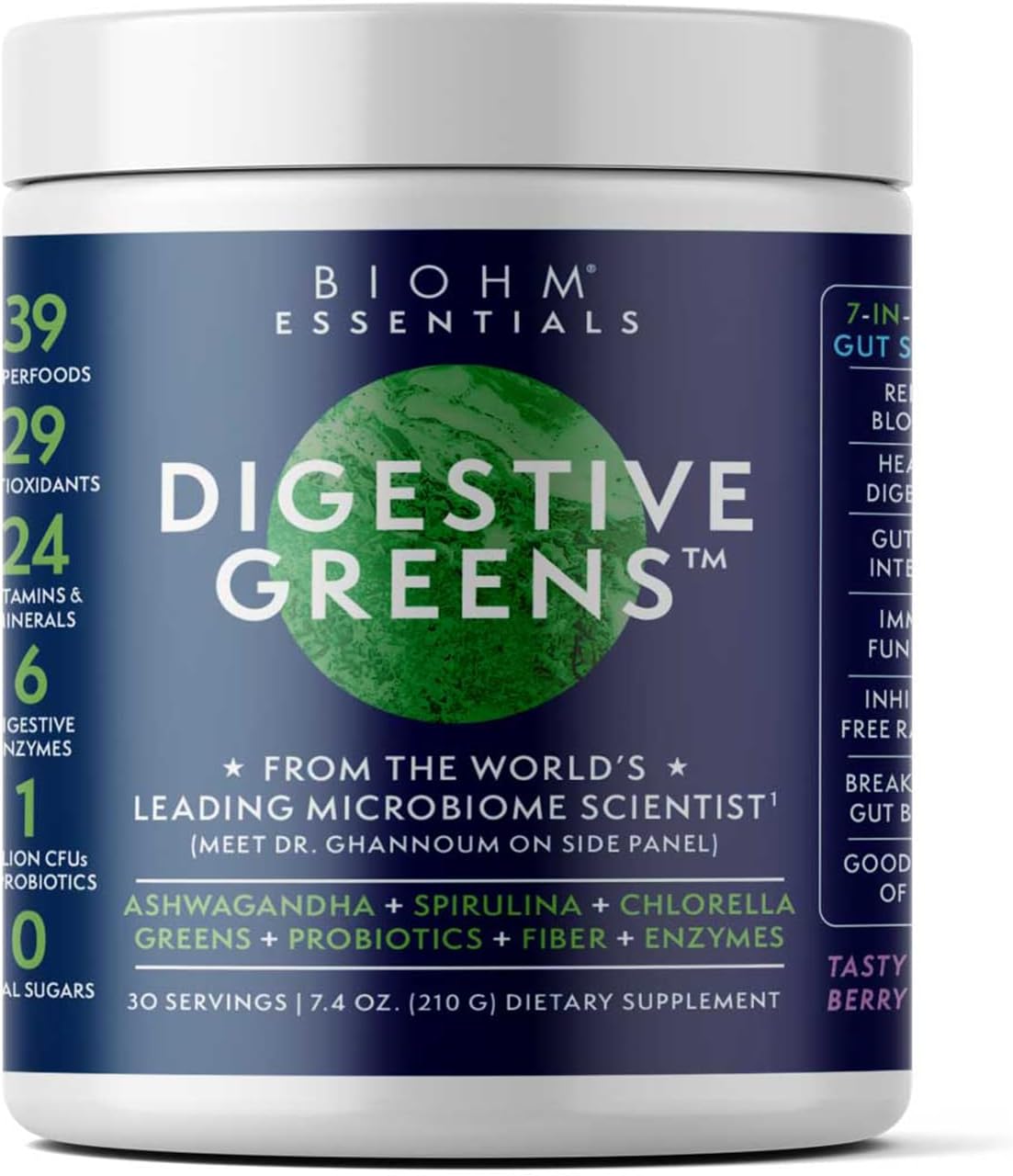 Amazon.com: BIOHM Essential Digestive Greens, Green Superfood Powder ...