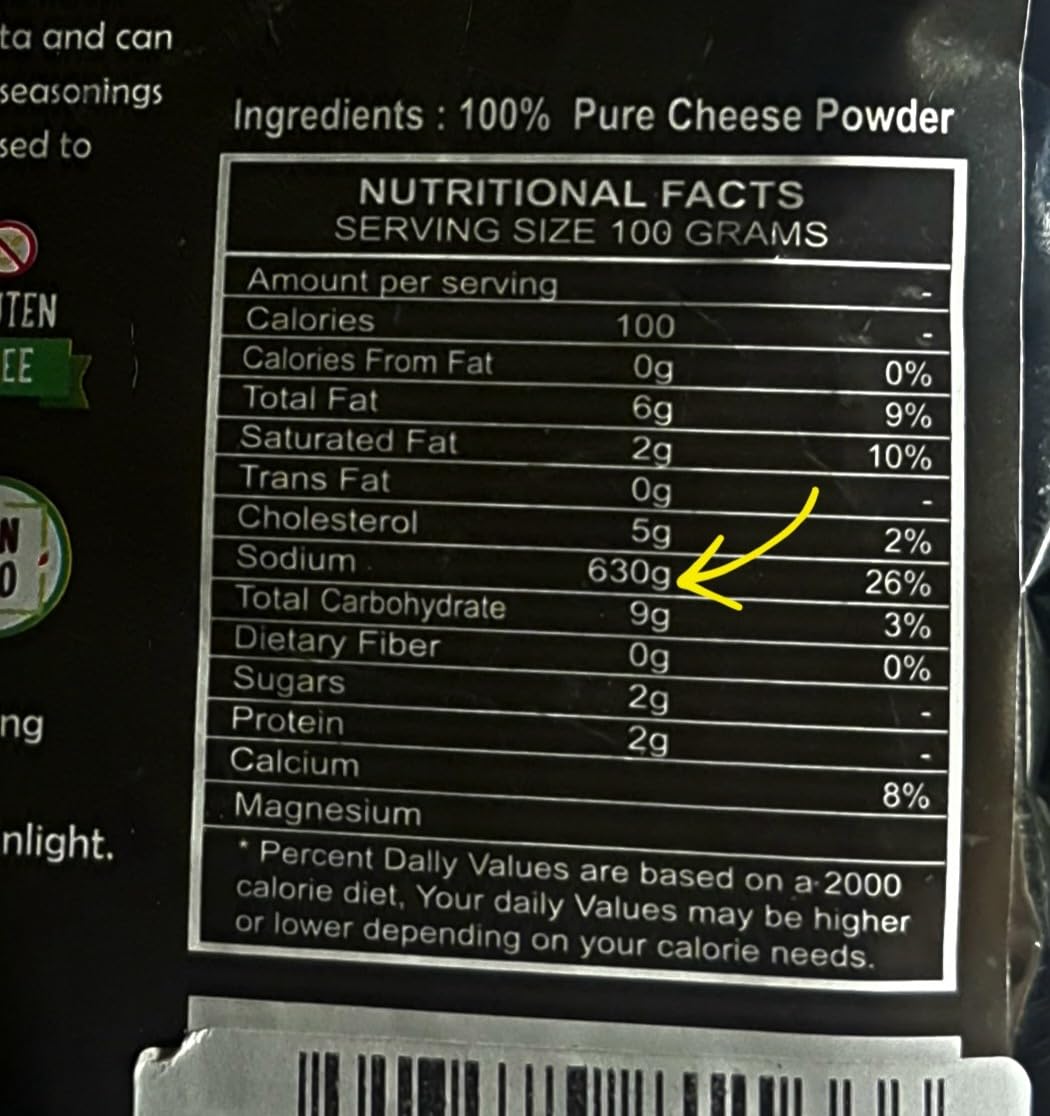 Organic Prime Cheddar Cheese Powder | Cheese Powder for Popcorn - 500 ...