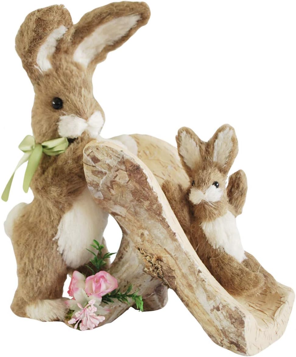 Amazon.com: Home Sisal Bunny Rabbits with Slide, 10.6" : Home & Kitchen
